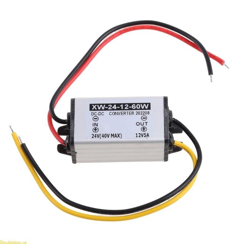 Doublebuy DC-DC Stabilizer 24V to 12V Boost for Converter 5A 60W ...