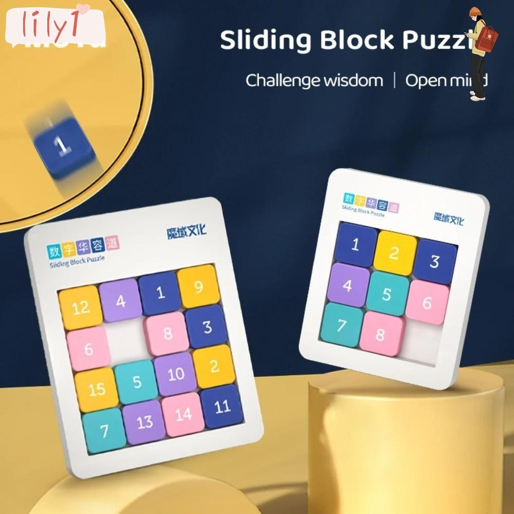 LILY Number Sliding Puzzle Game, Sliding Block Puzzle Puzzle Toys ...