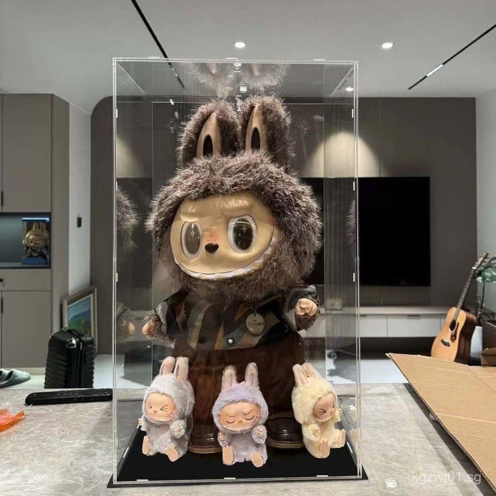 Applicable POPMART Pop mart labubu i found you Pvc doll Acrylic display ...