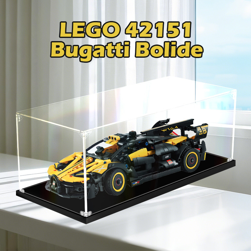 Lego Acrylic Display Box For lego 42151 Bugatti Bolide Popmart Figurine ...