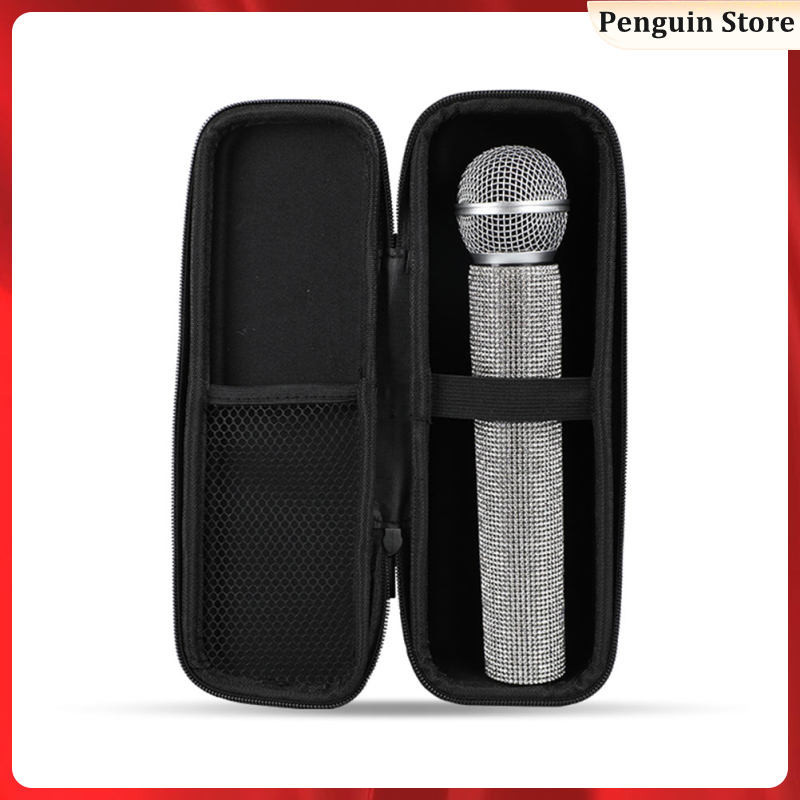 Mic Storage Case Travel Microphone Bag Wireless Microphones Carrying ...
