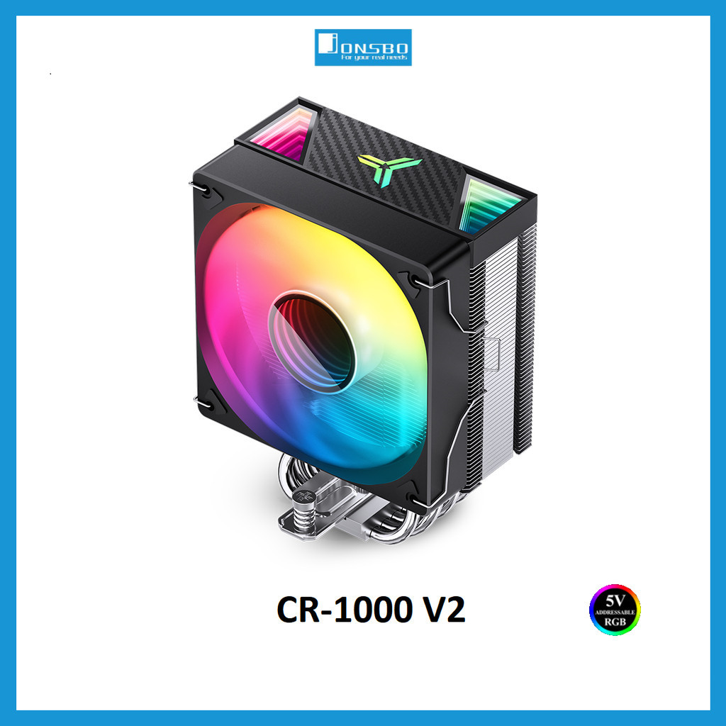 Jonsbo CR1000 V2 ARGB Black 12CM 4 Pipe Tower CPU Cooler Heatsink (2 Year Warranty) | Shopee ...