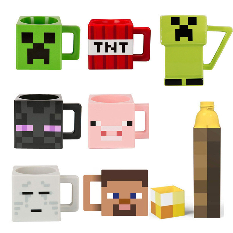 Minecraft Ender Man TNT Creeper Cup Game Peripheral Children's Water ...