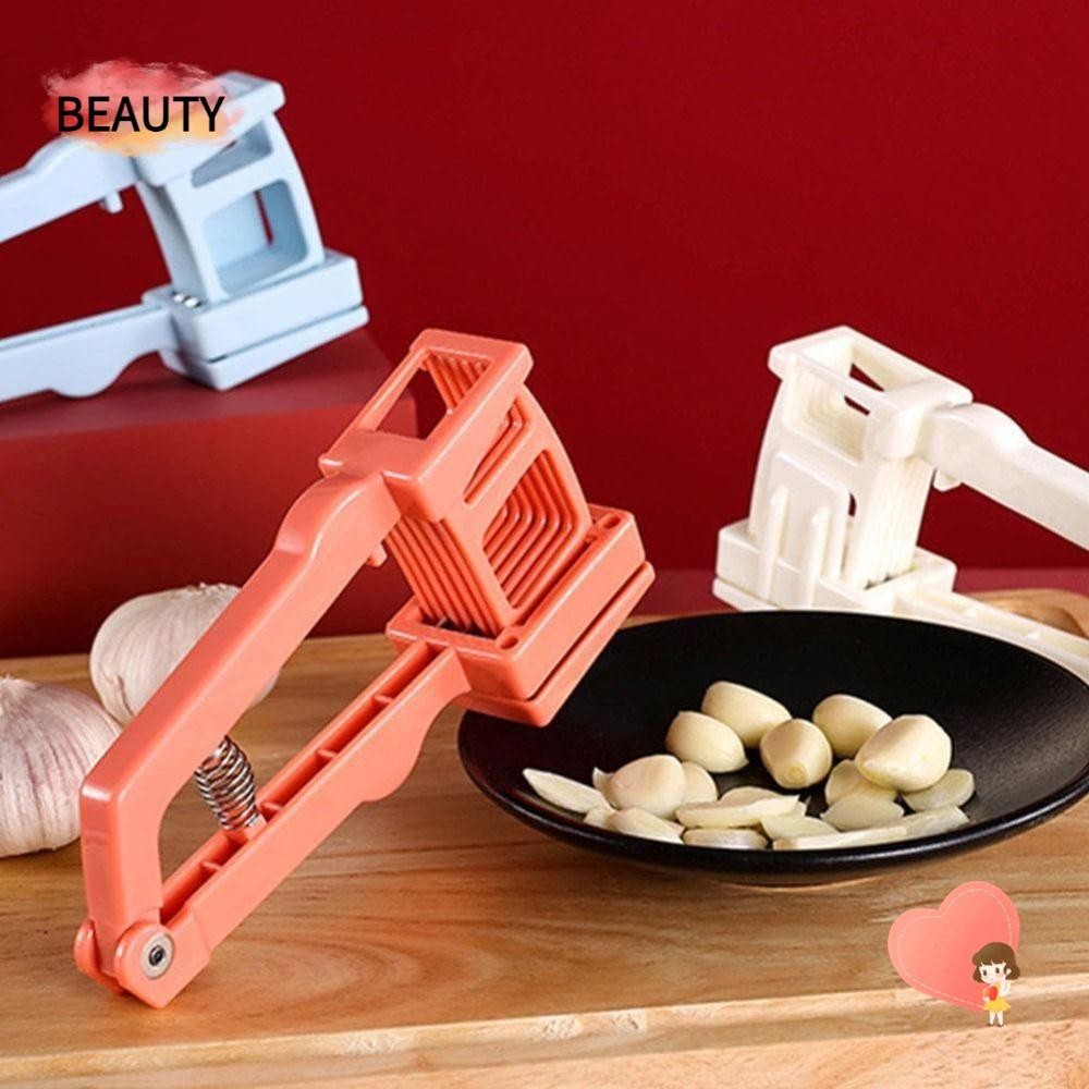 BEAUTY Garlic Slicing Tools, with Stainless Steel Blades Hand Press ...