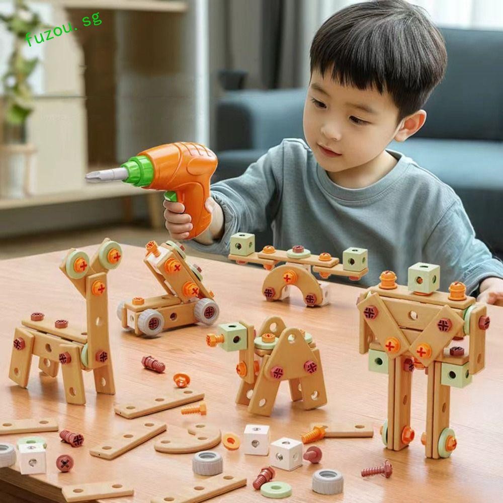 FUZOU Children Toolbox Toy, Electric Drill Disassembly Simulation ...