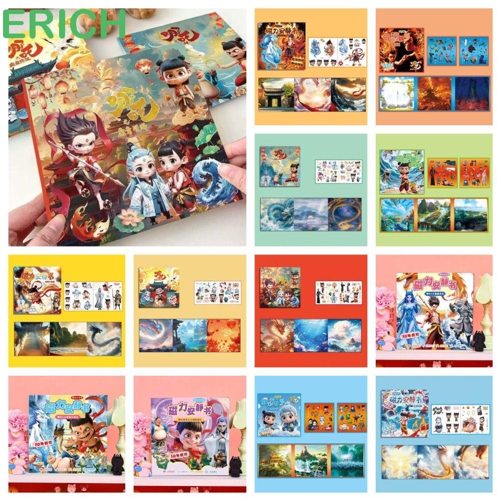 ERICH1 Ne Zha Soft Magnetic Stickers, Movie Peripherals Handmade Nezha ...