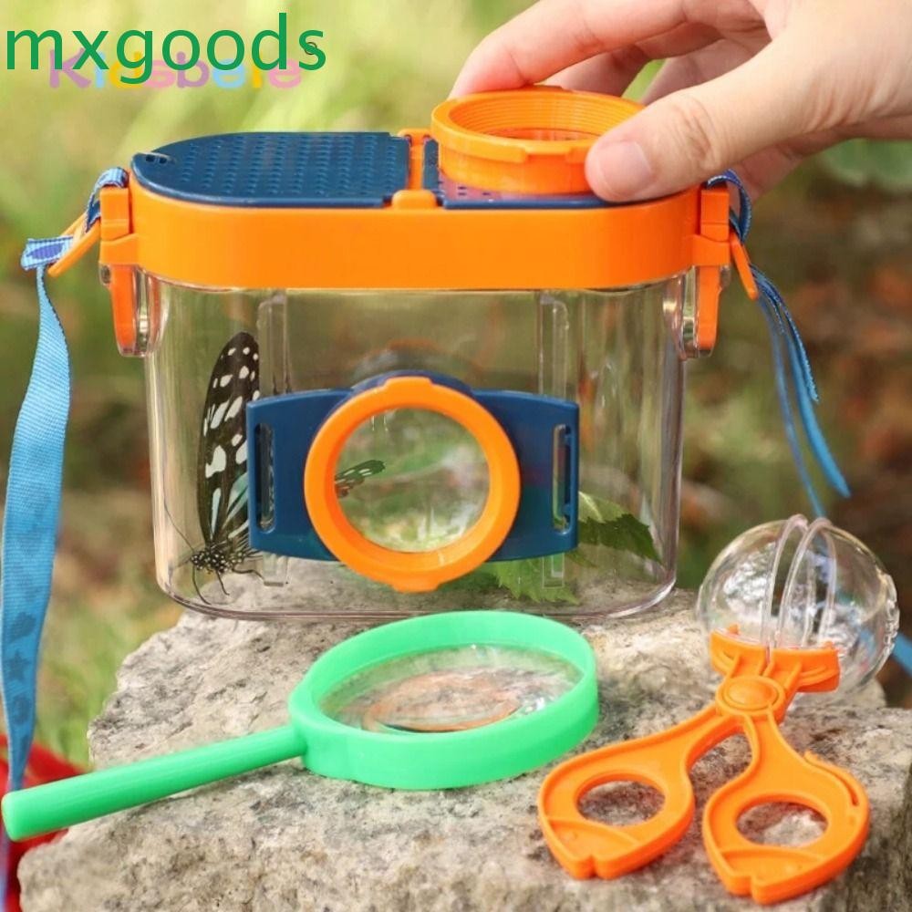 MXGOODS Bug Viewer, Plastic Transparent Insect Box, Insect Catcher Cage Portable Magnifiable ...