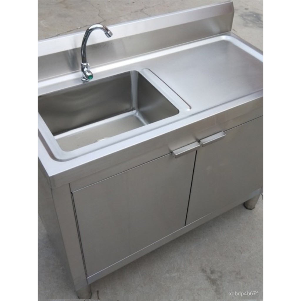 J-9/#Kitchen304Stainless Steel Sink Cabinet Workbench Integrated ...