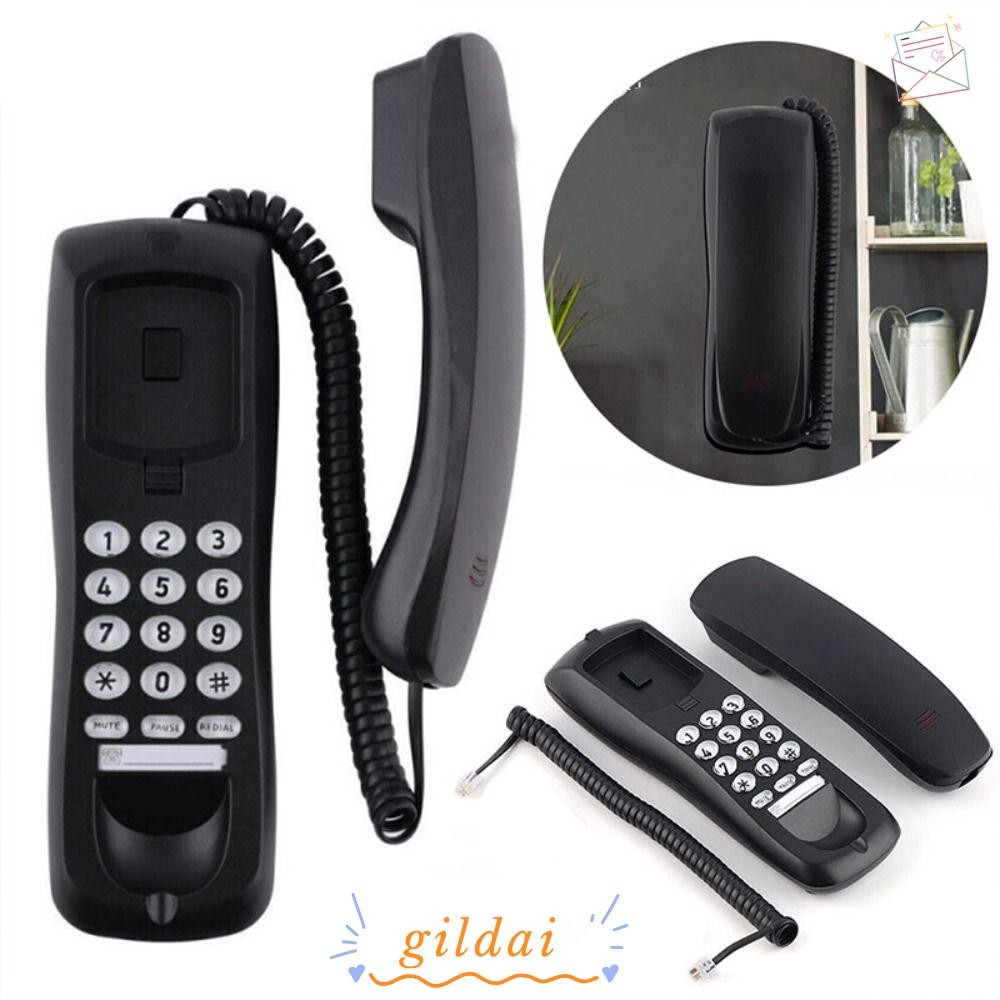 GILDAI Wired Telephone, Landline Compact Corded Phone, Desktop Handset ...