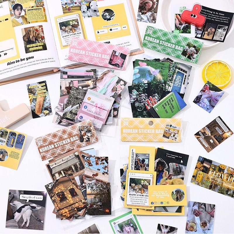 50PCS Ins Styles Seasons Moments Beautiful Scenery Daily Life Graffiti ...