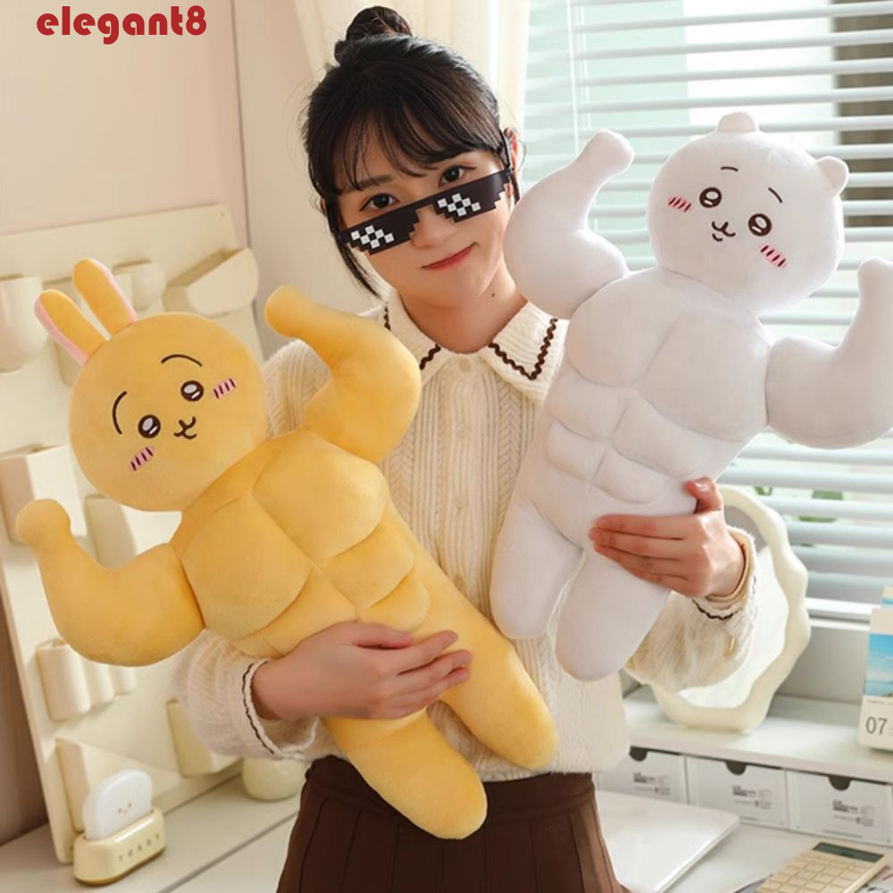 ELEGANT Anime Chiikawa Doll, Muscles Hachiware Soft Chiikawa Plush Toys ...