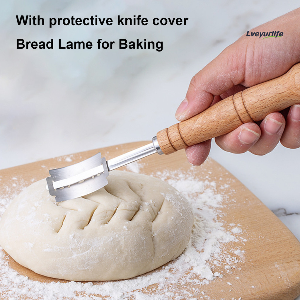 SILI_Stainless Steel Bread Lame Dough Scoring Tool with Replaceable ...