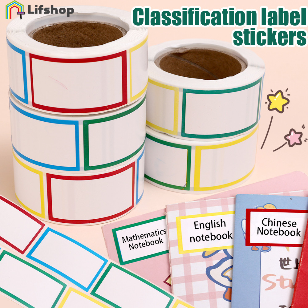 Colorful Blank Handwritten Stickers - Nameplates Stationery Decor ...