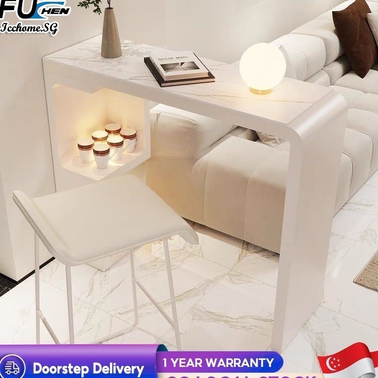 FUCHEN Leisure Mini Bar Table, Home Small Bar Counter, Simple Rock ...