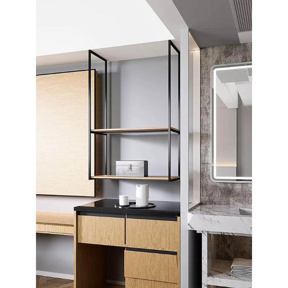 [in stock] Hotel Room Iron Art Ceiling Mount Hanging Rack Display Shelf ...