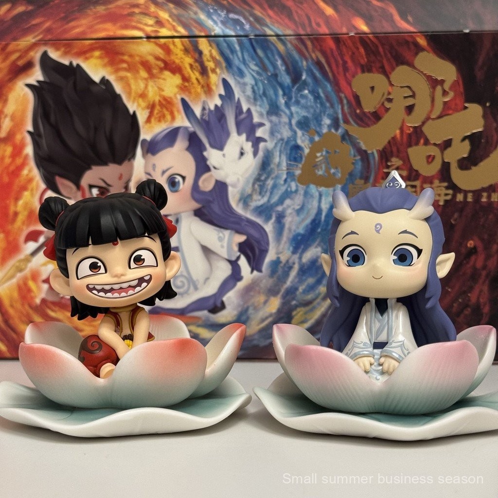 [1164People Collection]POPMART Nezha Ao Bing Ceramic Lotus Base Pop ...