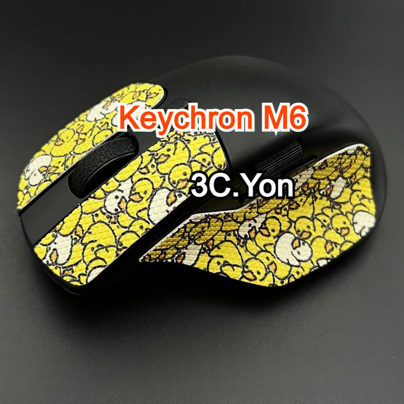 Mouse Skin For Keychron M6 Wireless Gaming Optical Mouse Anti-Slip ...