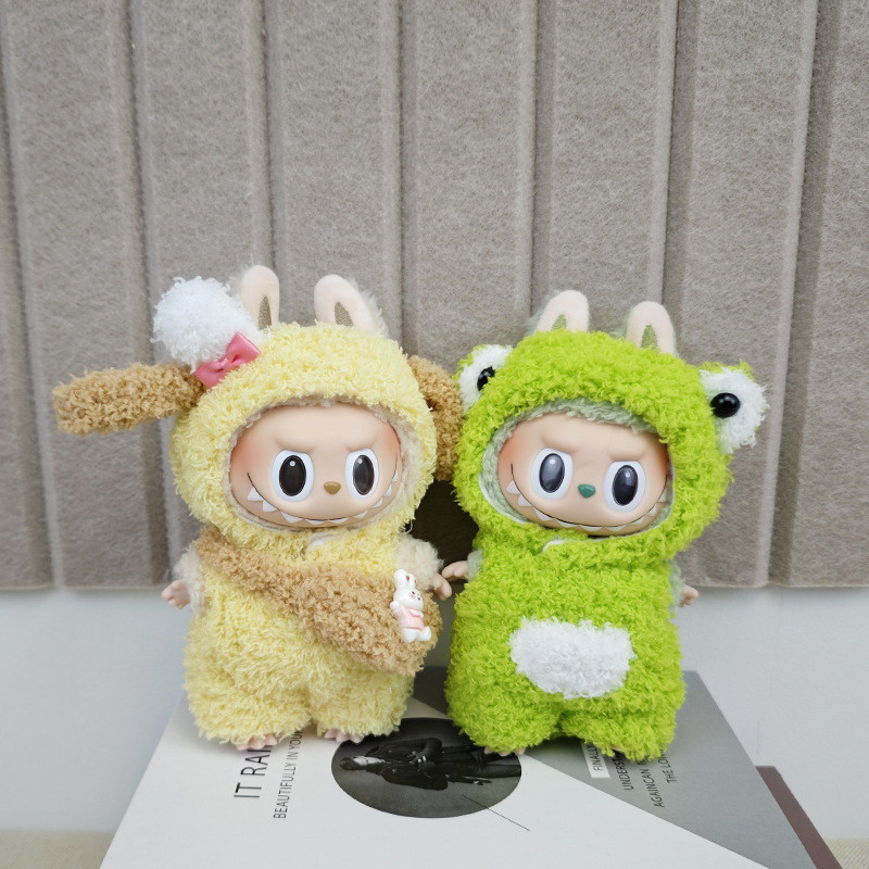 [Only Baby Clothes Only] 17CM Vinyl labubu Keychain labubu Pendant for ...