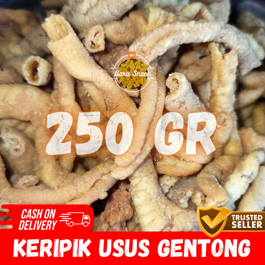 [ 250gr ] Cap Gentong Intestine Chips / Crispy Chicken Intestines ...