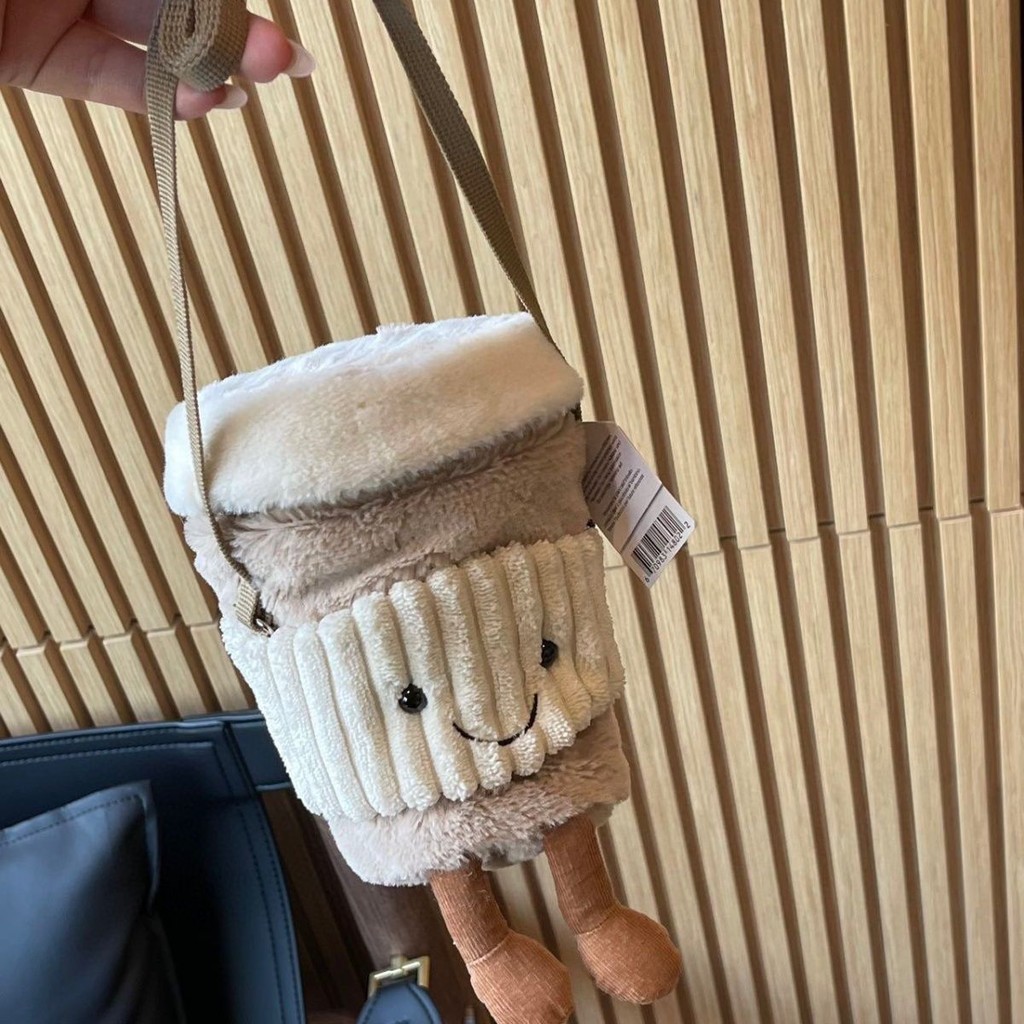 Fun Plush Coffee Bag Coffee to go Super Cute Adult Children Universal ...