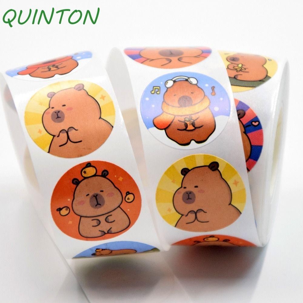 QUINTON Cute Capybara Stickers, Capybara Paper Tape Creative Capibara ...
