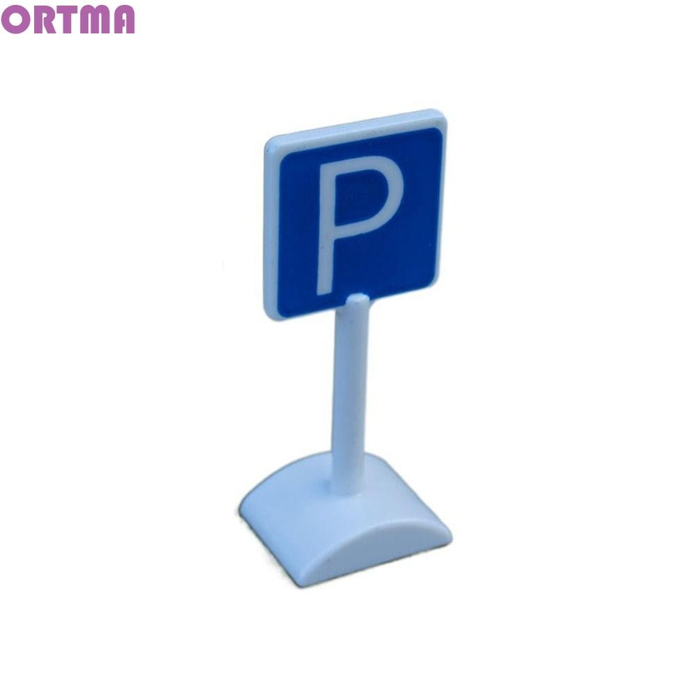 ORTMA Dollhouse Speed Limit Sign, Road Block Model Toy Simulation City ...