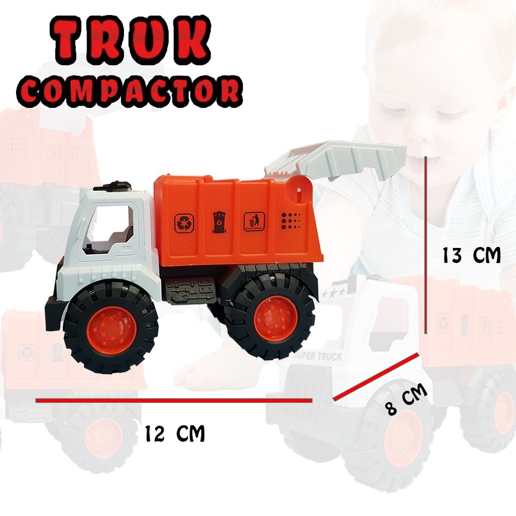Compactor Truck Children's Toy // AK95 JSP SNI Compactor Truck Toy ...