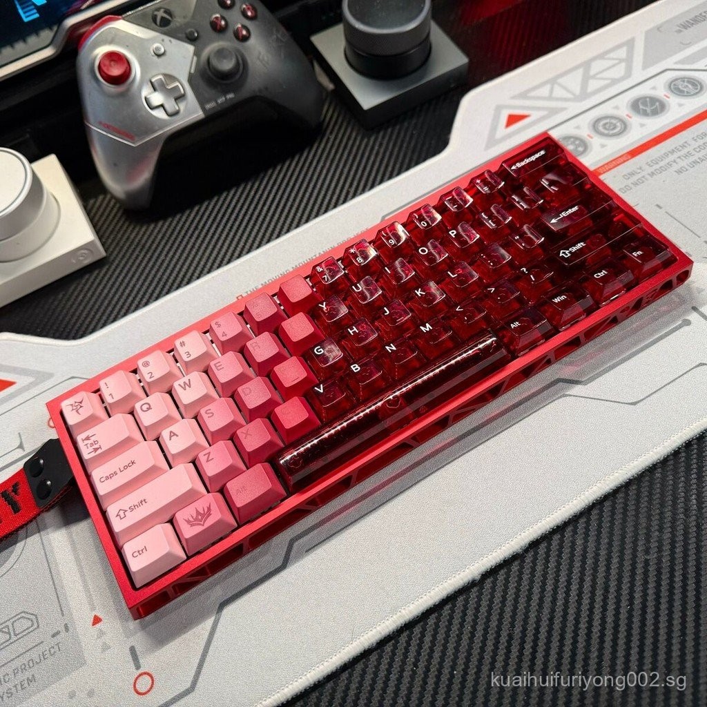 Red Flame Dragon Keycap PBT Five-Sided Sublimation+PC Transparent ...
