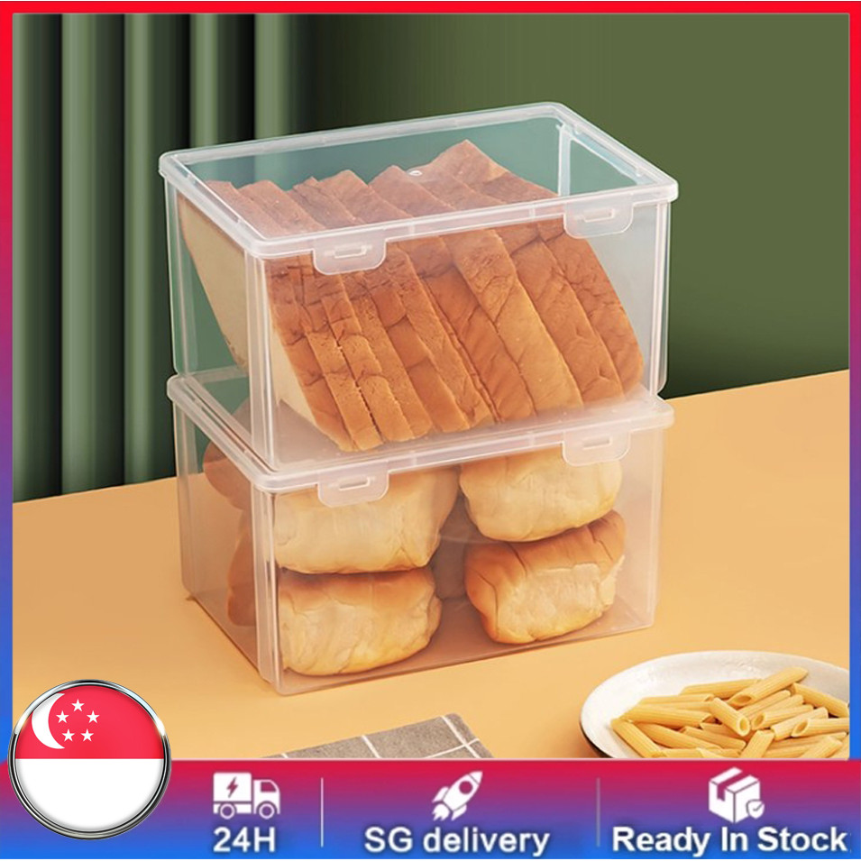 【SG STOCK】Bread Toast Storage Box Refrigerator Food Preservation Box ...