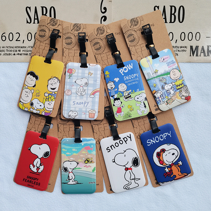 Snoopy Charlie Puppy Luggage Tag Tow Tag Identification Tag Boarding ...