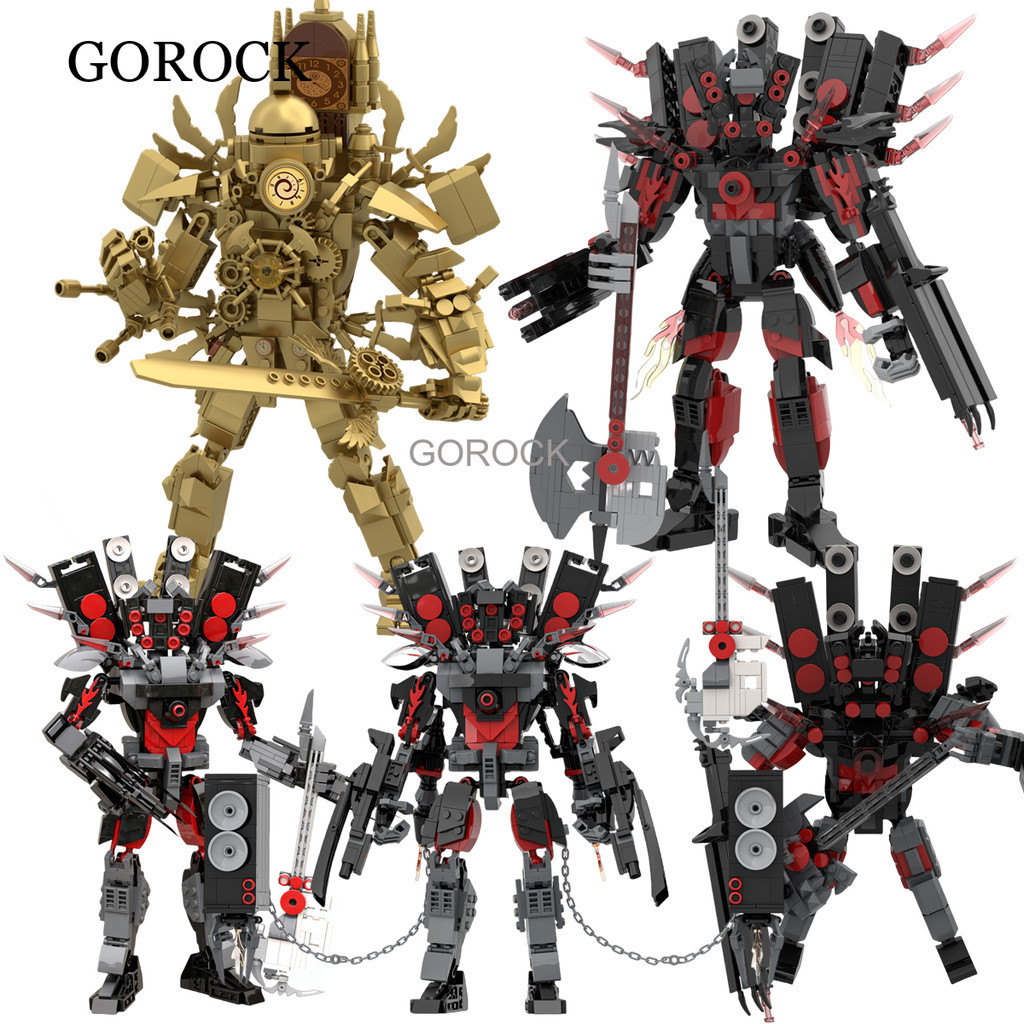 GOROCK lego Titan Guitar sound Man Skibidi Toilet Titan Golden Titan ...