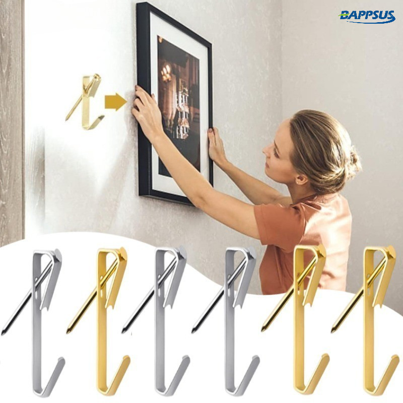 20Pcs Sturdy Durable Photo Frame Hooks With Nails- Easy Install ...