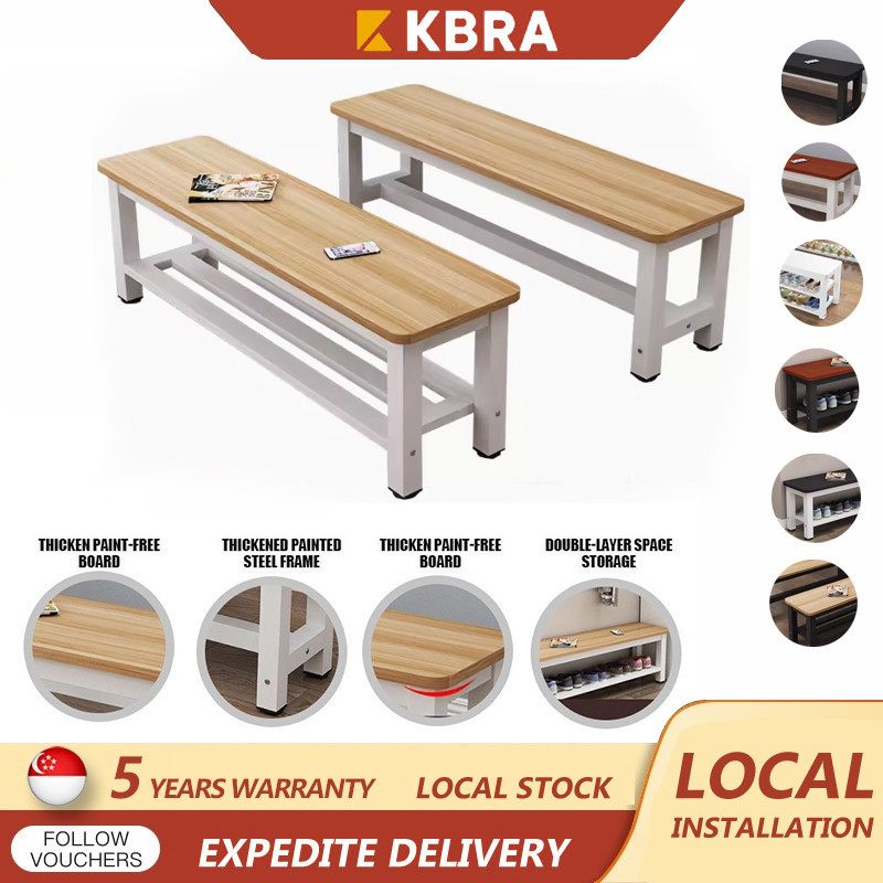 KBRA Dining Table Long Bench Gym Rest Stool Shoe Rack Bench Shoe ...