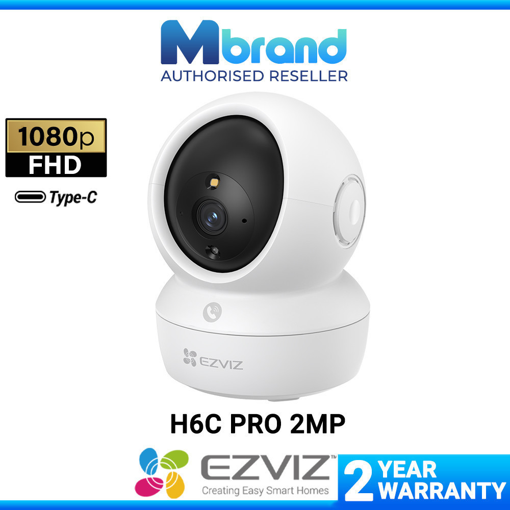 Ezviz H6C Pro 2MP Full HD 1080P Pan/Tilt Motion Detection Two Way Talk ...