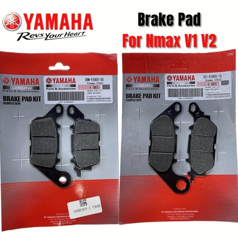 BRAKE PAD For YAMAHA NMAX V1 V2 Set Front And Rear Motorcycle Brake Pad | Shopee Singapore