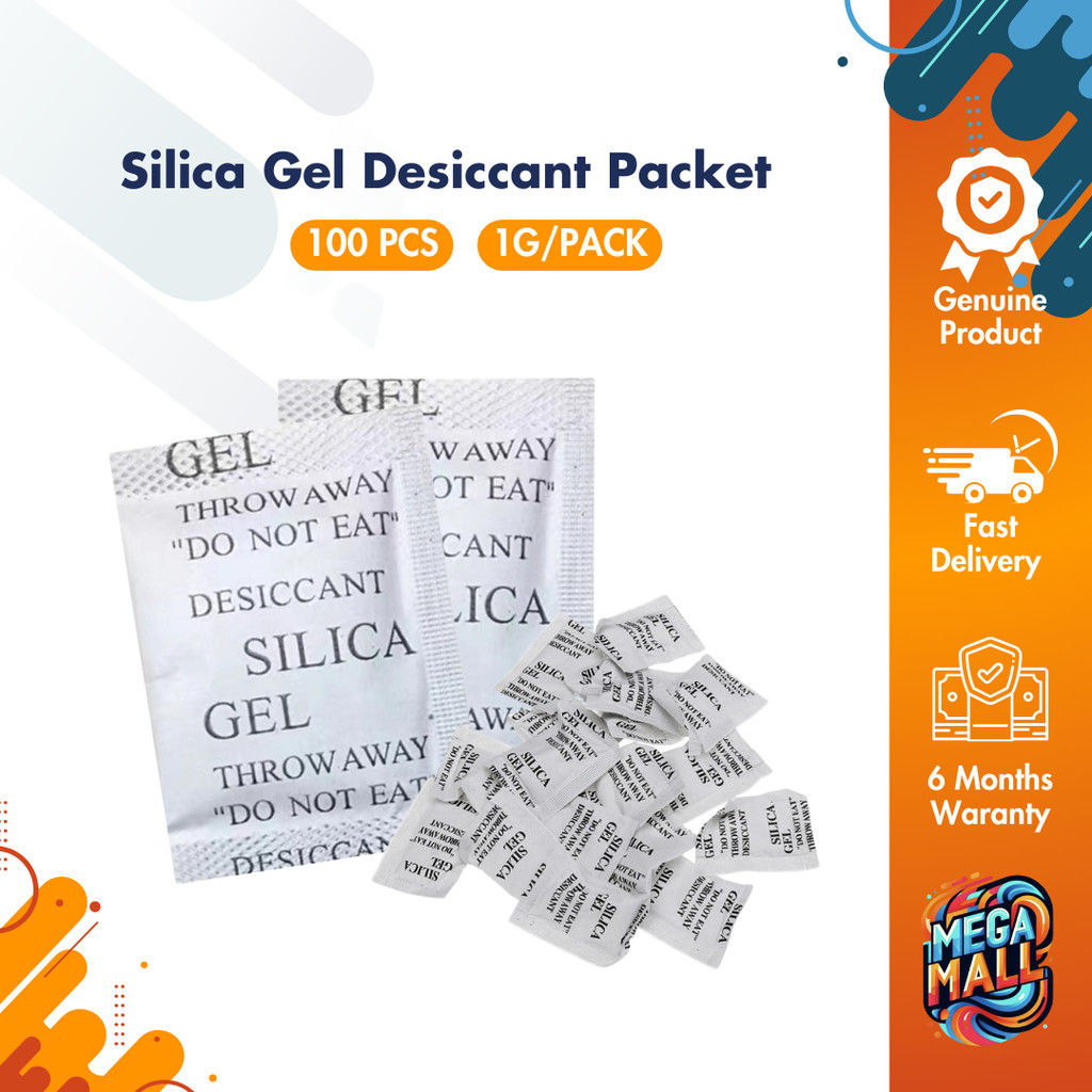 Silica Gel Desiccant Packet 100pcs 1g/Pack Moisture-Absorbing Beads For ...