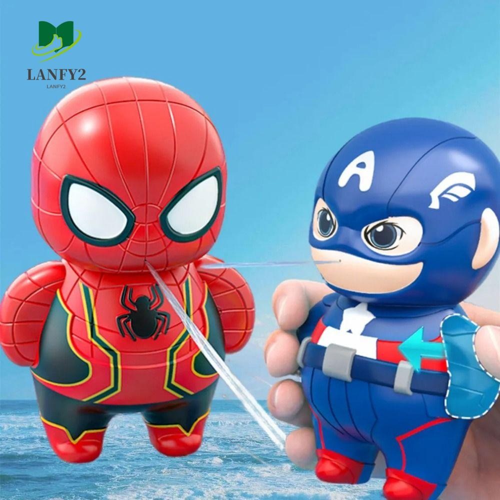 ALANFY Water Spray Toy, Spider Man Iron Man Water Park Toys, Beach ...