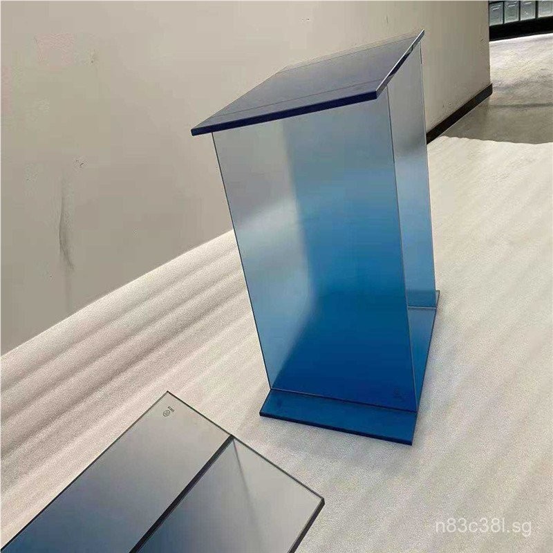 Embossed Color Gradient Magic Glass Curved Tempered Screen Partition ...