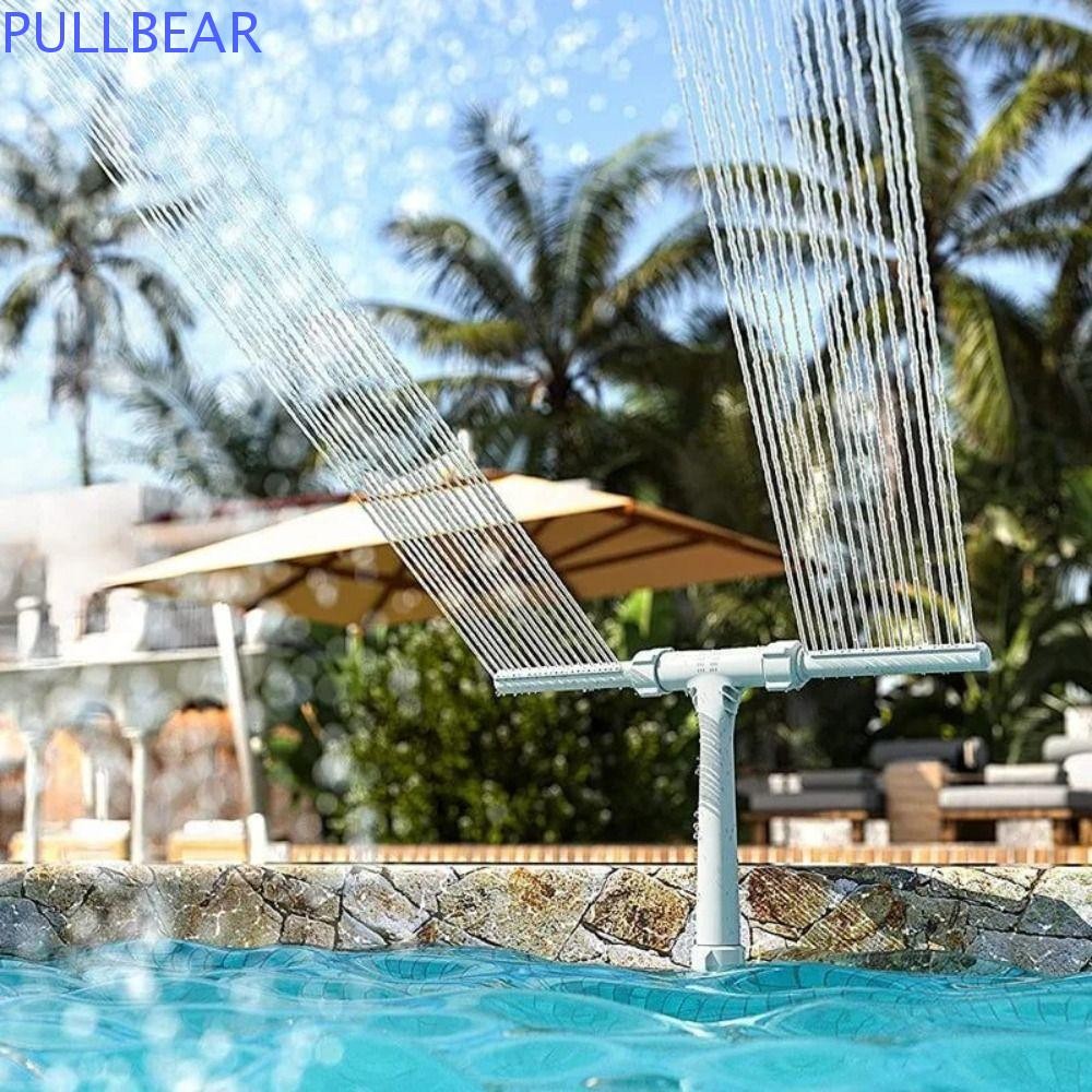 PULLBEAR Pool Fountain Sprayer, Adjustable PVC Waterfall Pool Sprinkler ...