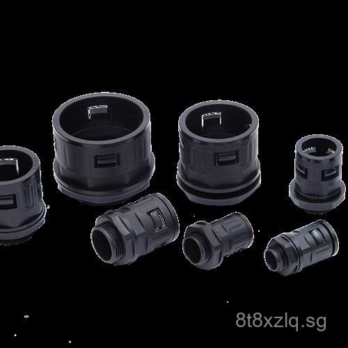 New arrival plastic corrugated pipe joints Corrugated Pipe Straight Connector Plastic hose ...