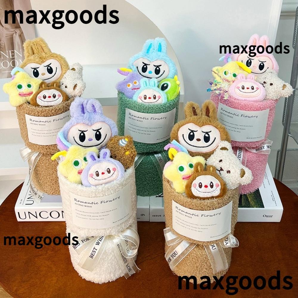 MAXGOODS1 Plush Doll Bouquet, Anniversary Stuffed Labubu Flower Bouquet ...