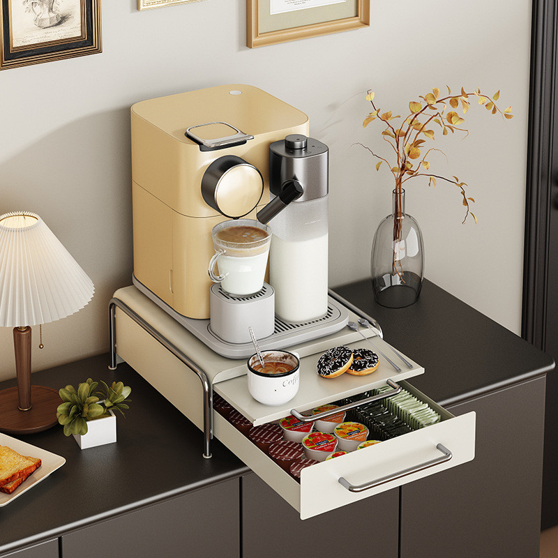 Coffee Machine Storage Rack with Pull-out Board Coffee Capsule ...