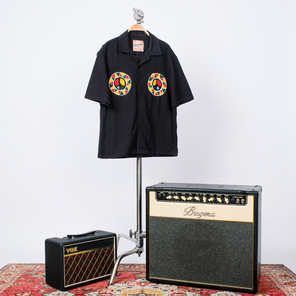 KEMEJA Bespoke Project - MIghty embroidery Linen Shirt | Shopee Singapore