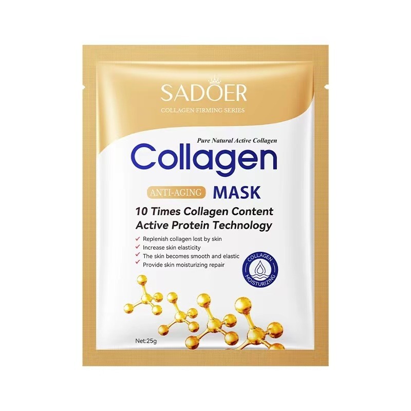 SADOER Collagen Facial Mask Mascarillas Facial Bone Collagen Anti-aging Skin Care Facial Mask ...