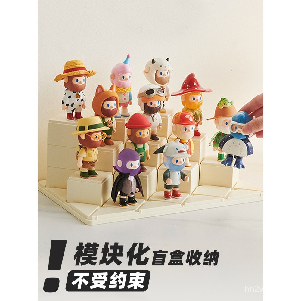 Pop mart popmart Modular Building Blocks Transparent Acrylic Storage ...