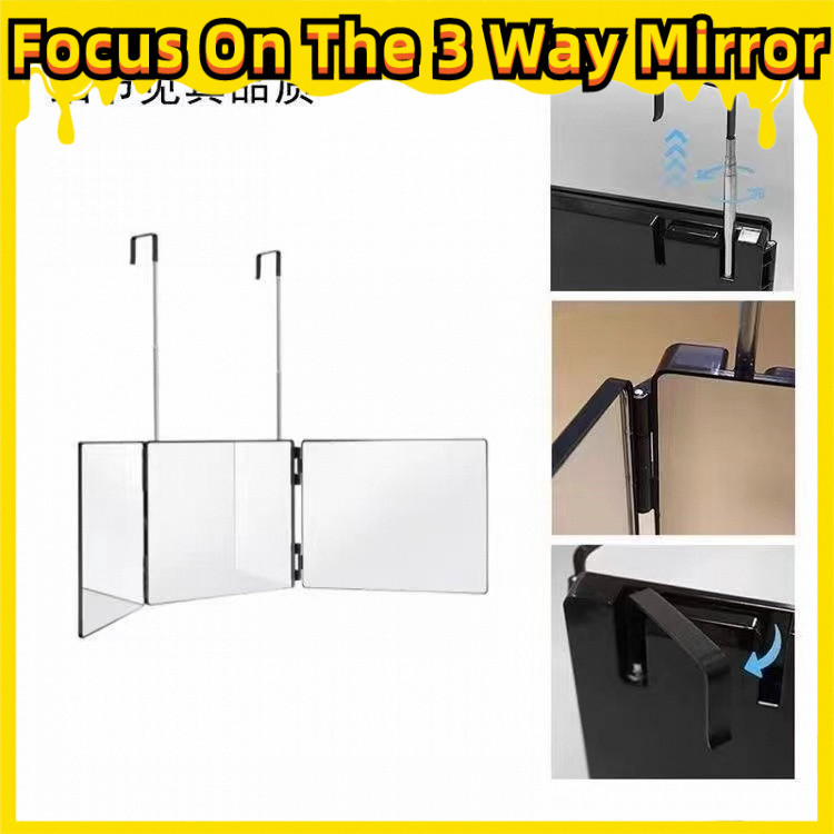 [Focus On The 3 Way Mirror]3 Way Portable Travel Mirror - Matte Finish ...