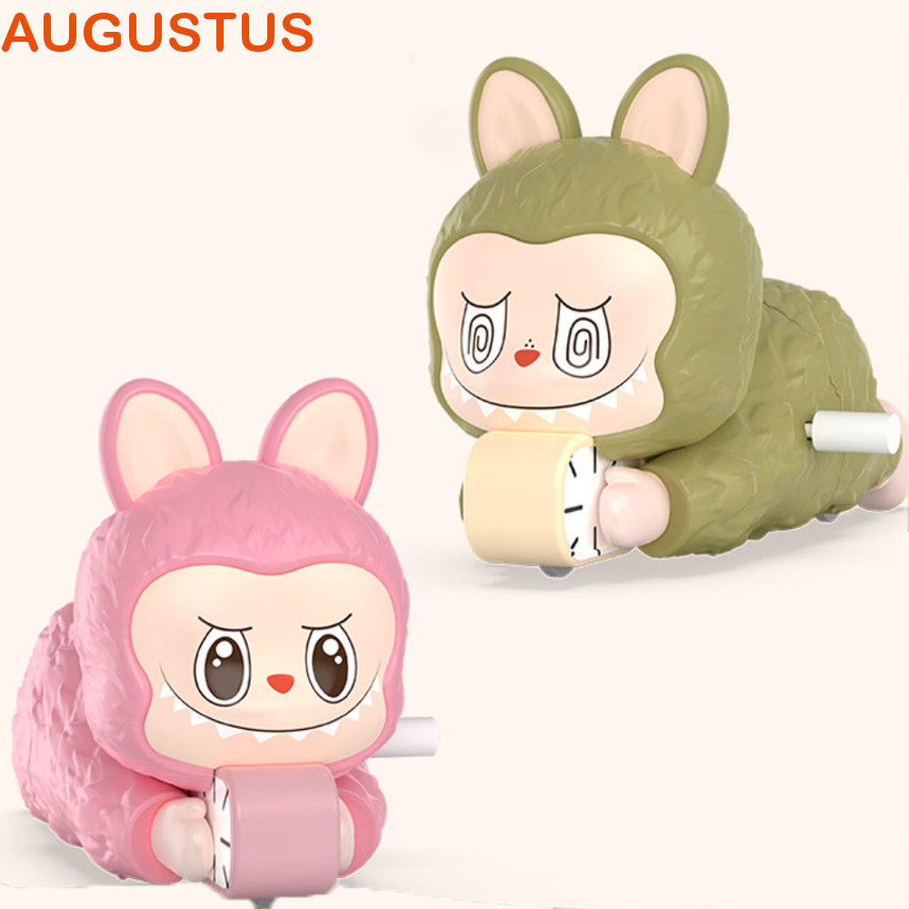 AUGUSTUS Labubu Clockwork Toys, Cartoon Interactive Anime Labubu Wind ...
