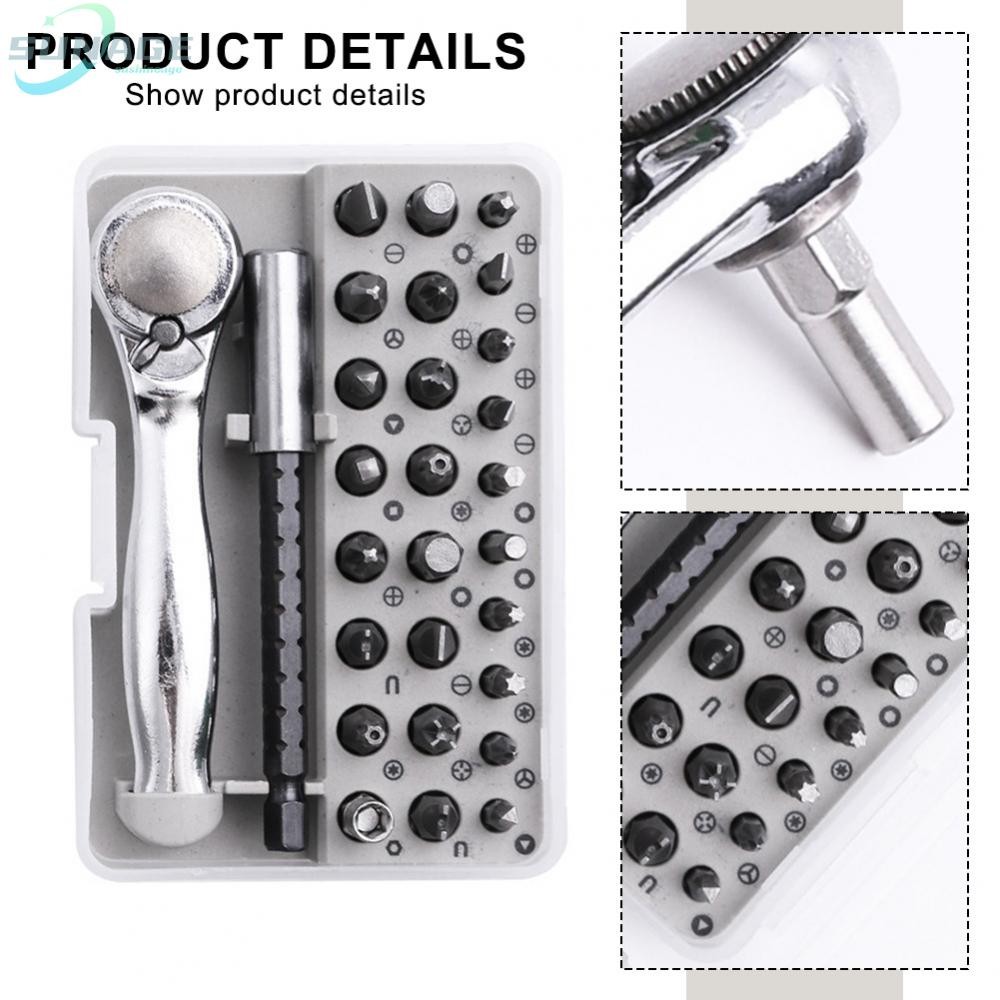 Mini Ratchet Wrench Kit Featuring 26 Drill Bits and Easy Change System ...