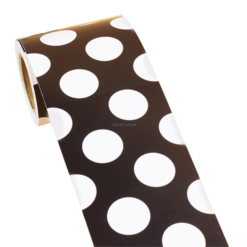CH* Bulletin Board Border Trim White Black Dots Border for Classroom ...