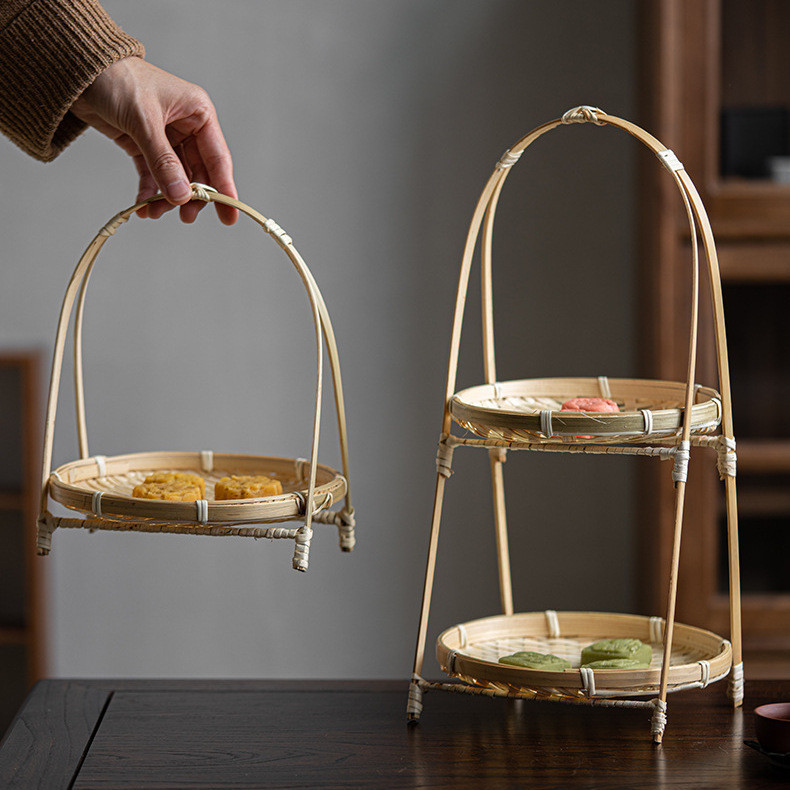 Shopee Official[517Positive Review]Bamboo Woven Small Basket Tray ...